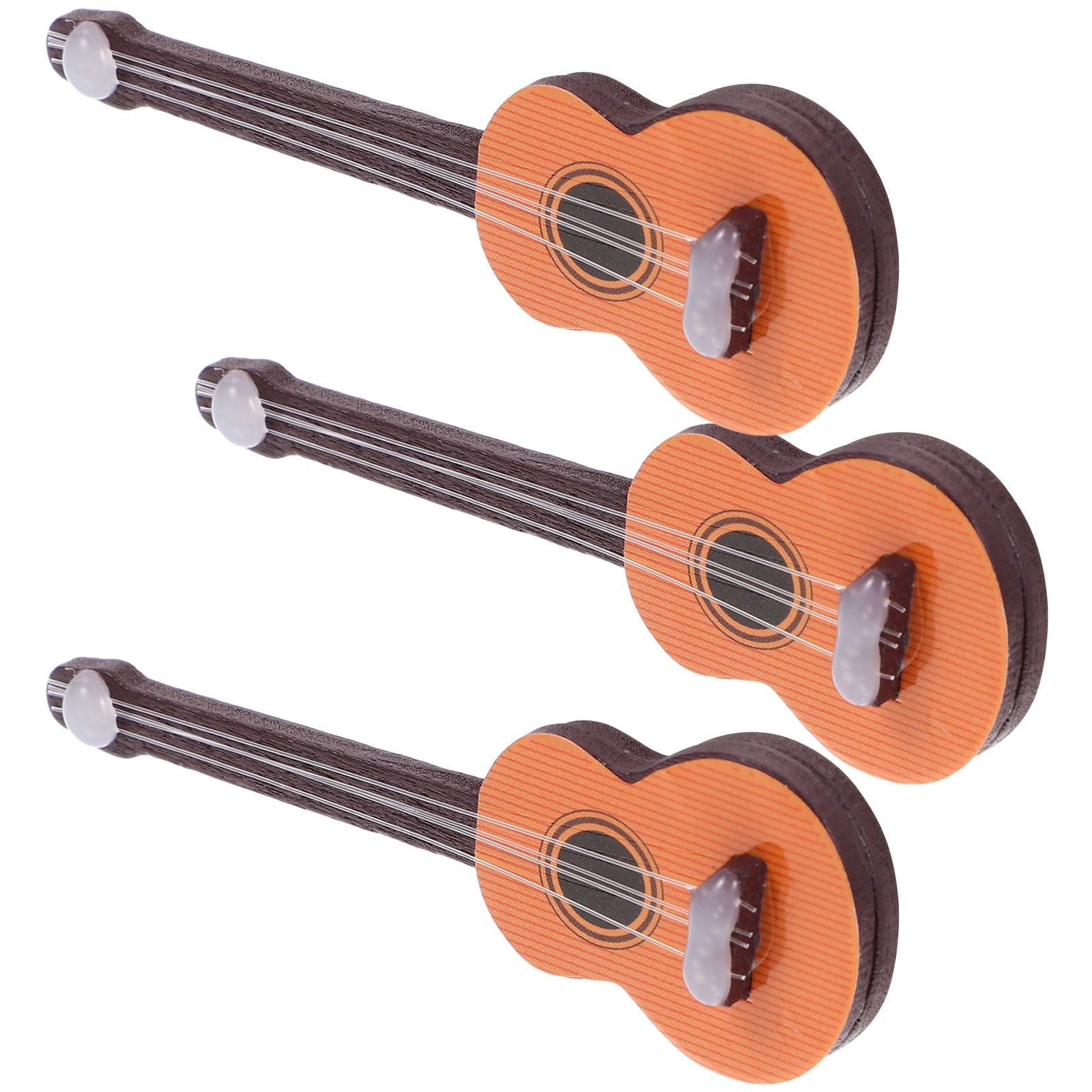Amosfun 3Pcs Mini Guitar Figure Keychain Mini Guitar Models Multi ...