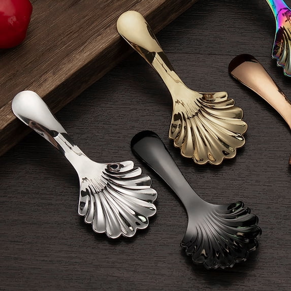 Amosfun 3Pcs Rust Resistant Stainless Steel Dessert Spoons Portable ...