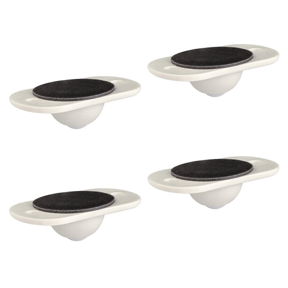 Amosfun 4Pcs Adhesive White Storage Box Casters for Home Use Easy to ...