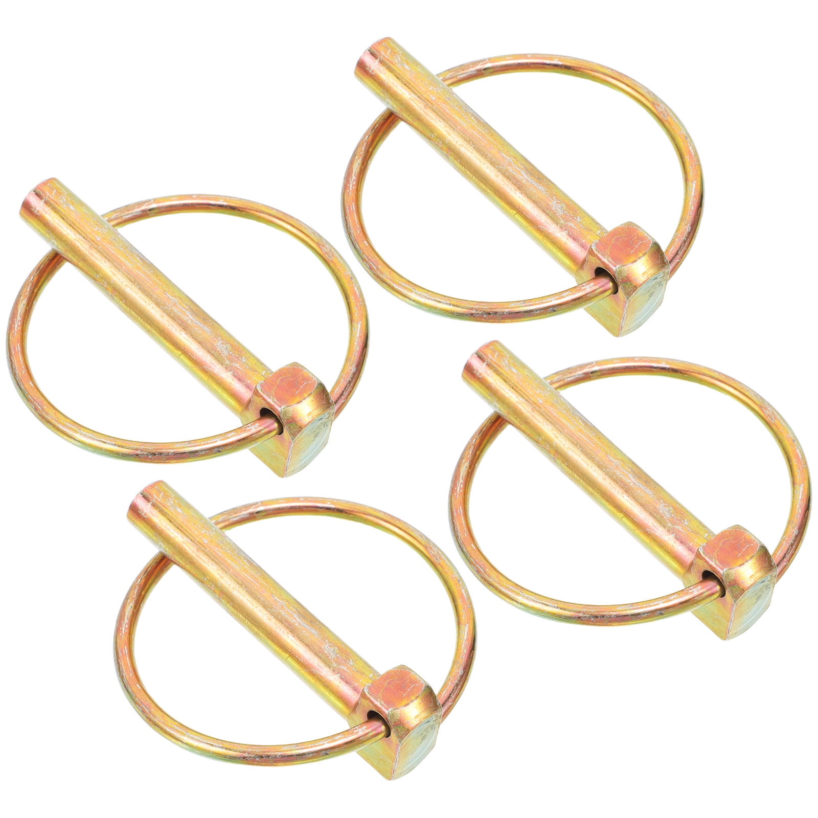 Amosfun 4Pcs Industrial Golden Lynch Pins with Spring Loaded Safety ...