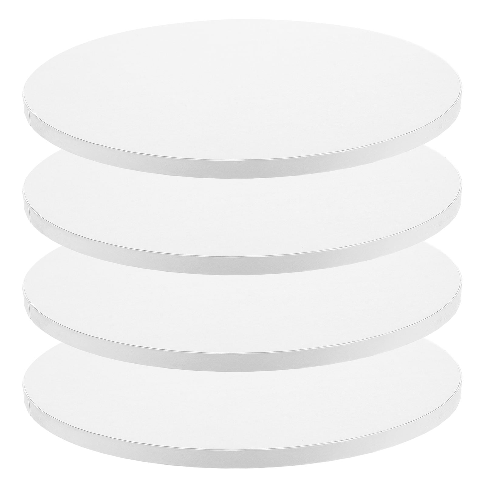 Amosfun 4pcs Cake Rounds White Corrugated Paper Support Heavy Cakes for ...