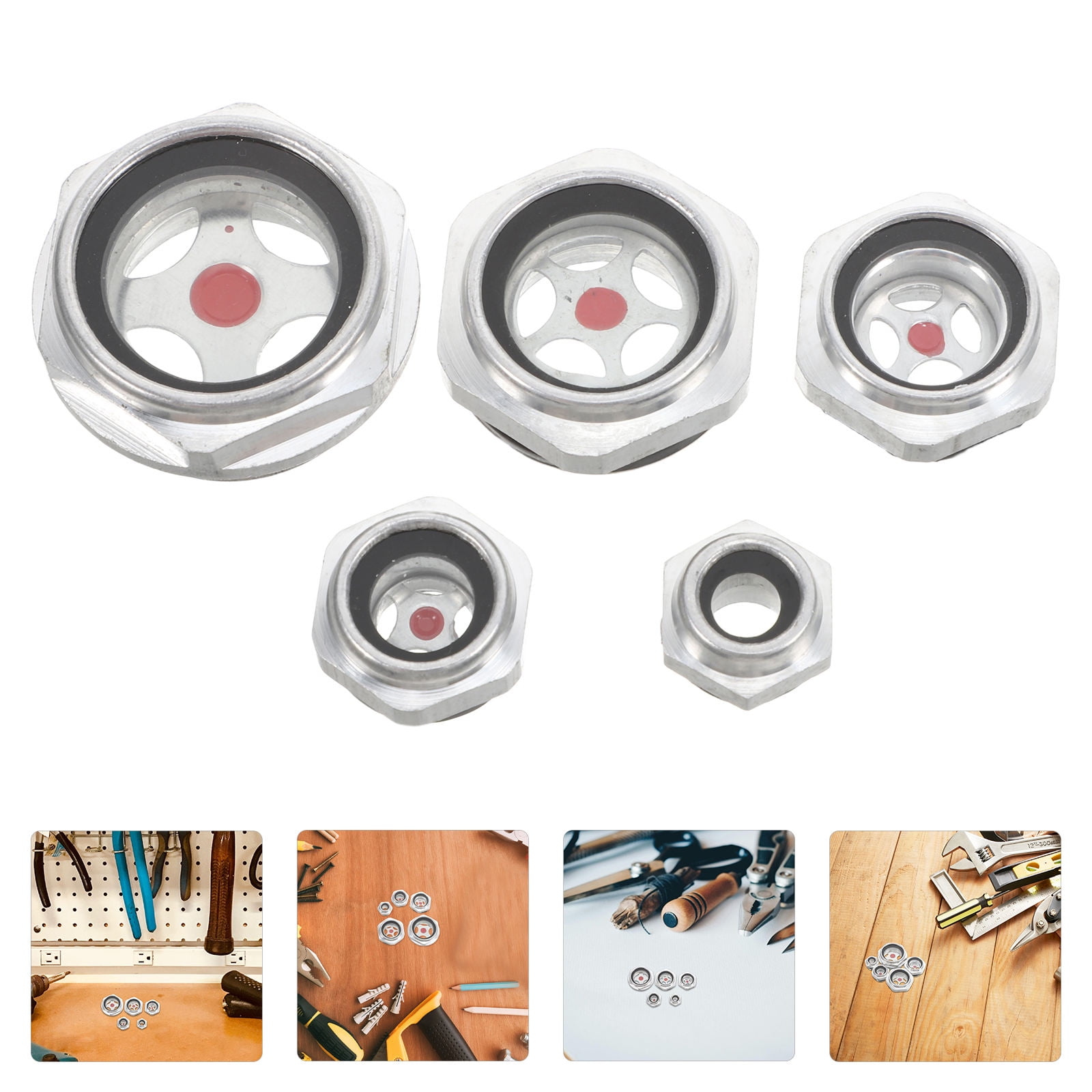 Amosfun 5Pack Air Compressor Oil Level Indicator with Aluminum Alloy ...