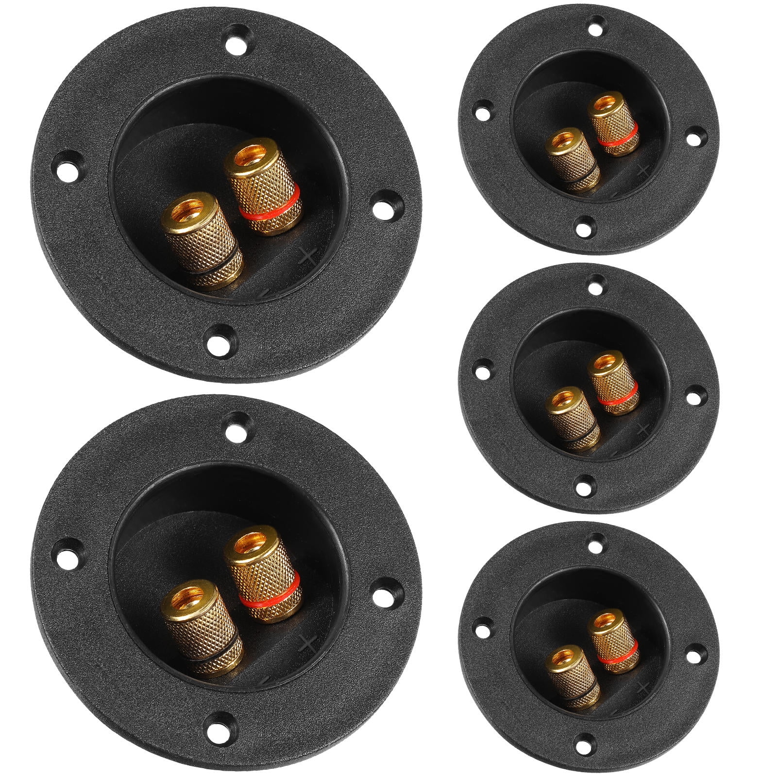 Amosfun 5Pack Speaker Terminal Connectors Black Plastic for Subwoofer ...