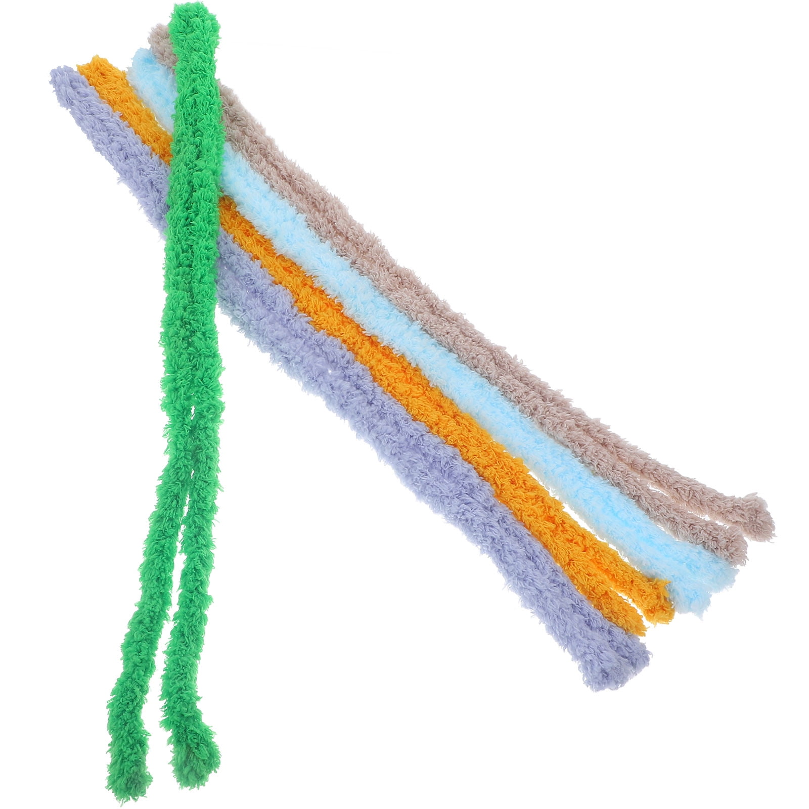 Amosfun 5pcs Pipe Cleaners Chenille Stems Plush Assorted Color for DIY ...