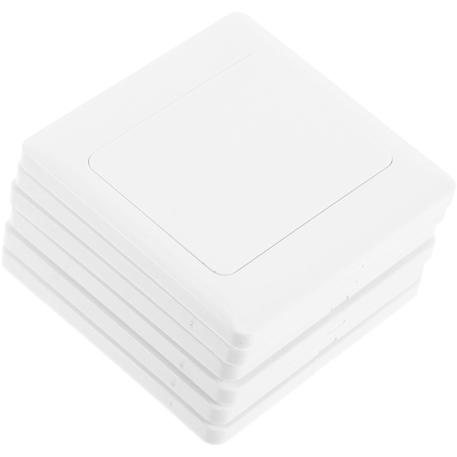 Amosfun 6 Pcs Small Access Panel Outlet Plate Cover White PC ...