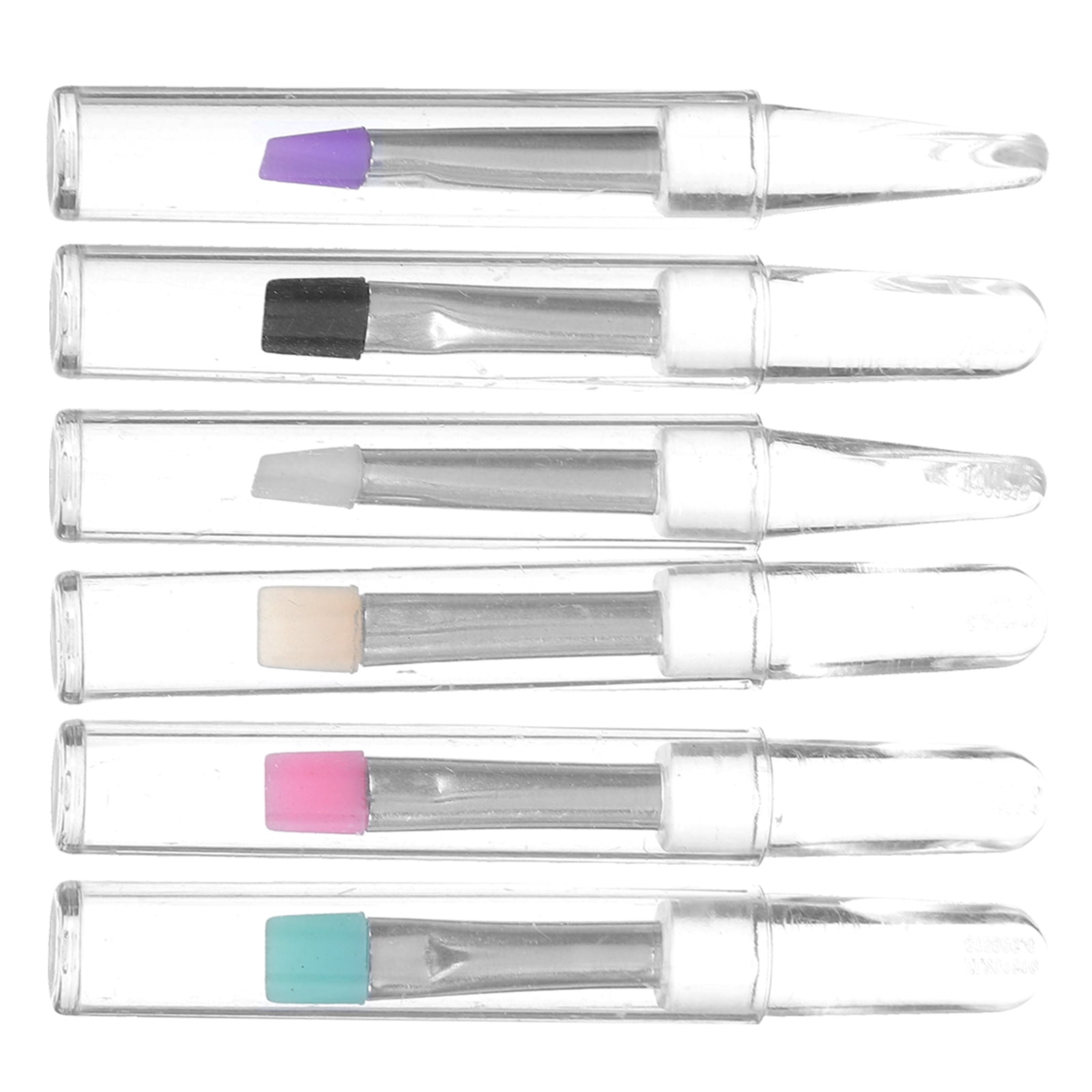 Amosfun 6-Piece Portable Silicone Eyelash Curler and Eyebrow Tool Set ...