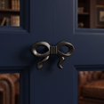 Amosfun 6Pcs Vintage Bow Drawer Pull Handles Black Zinc Alloy Cabinet ...