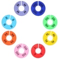 Amosfun 8Pcs Multi Color Plastic Closet Size Dividers for Clothes ...