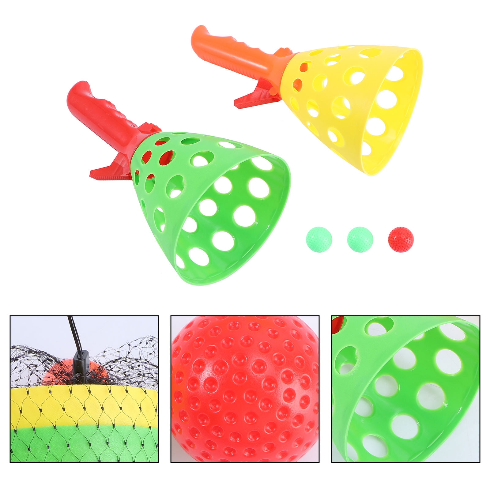 Amosfun Assorted Color Toss Ball Set for Children Made of Safe Plastic ...