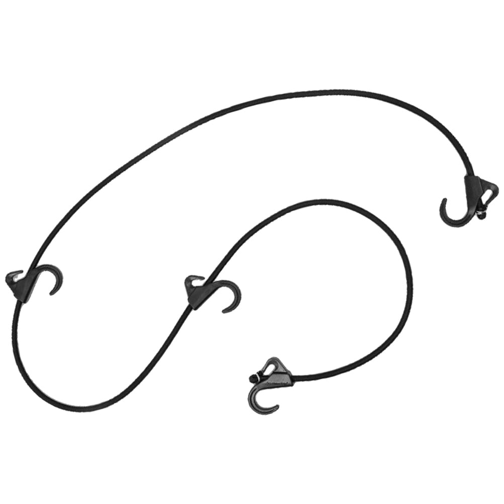 Amosfun Elastic Luggage Rope with Hooks Black Bungee Cord for Outdoor ...