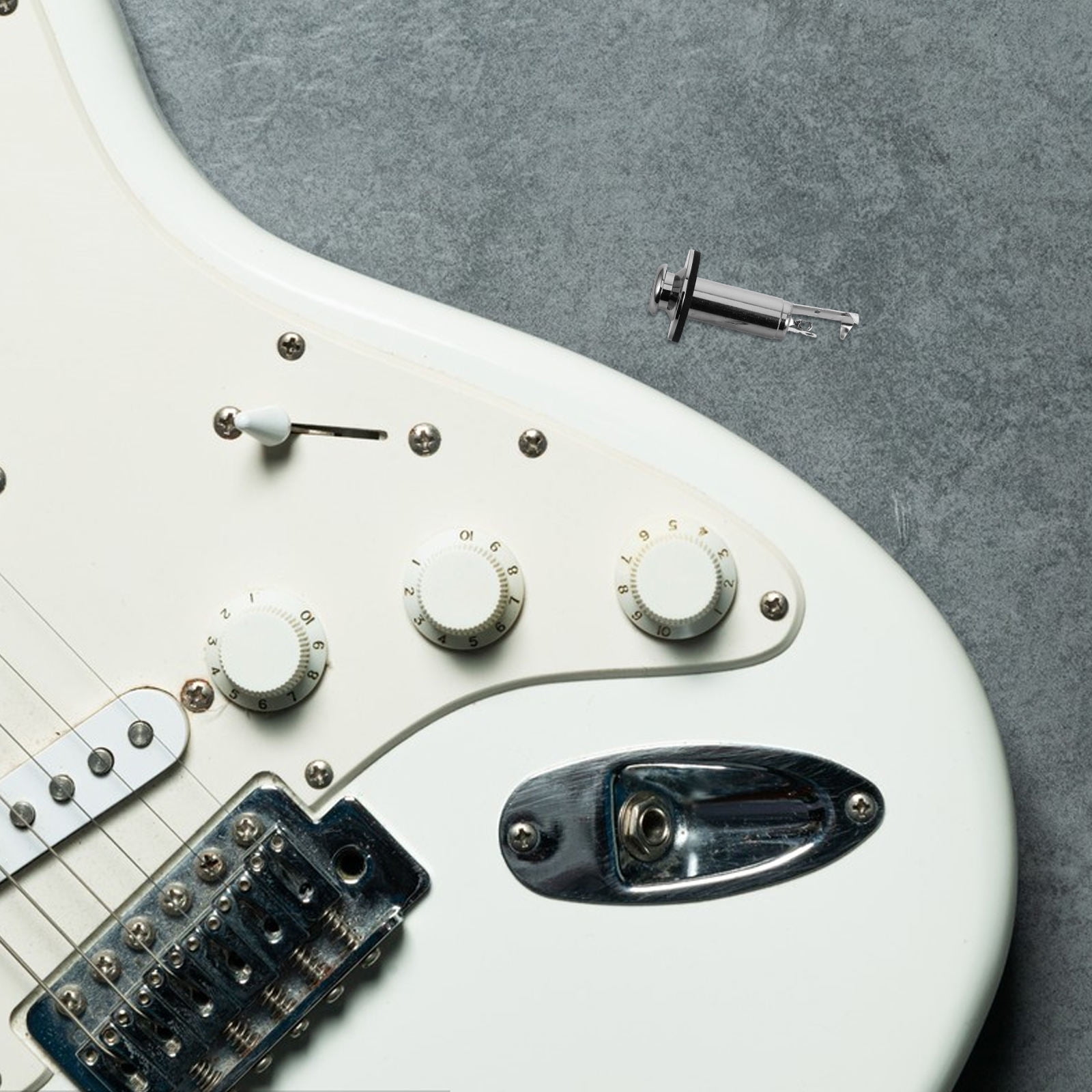 Amosfun Copper Electric Guitar Output Jack Plate with Easy Installation ...