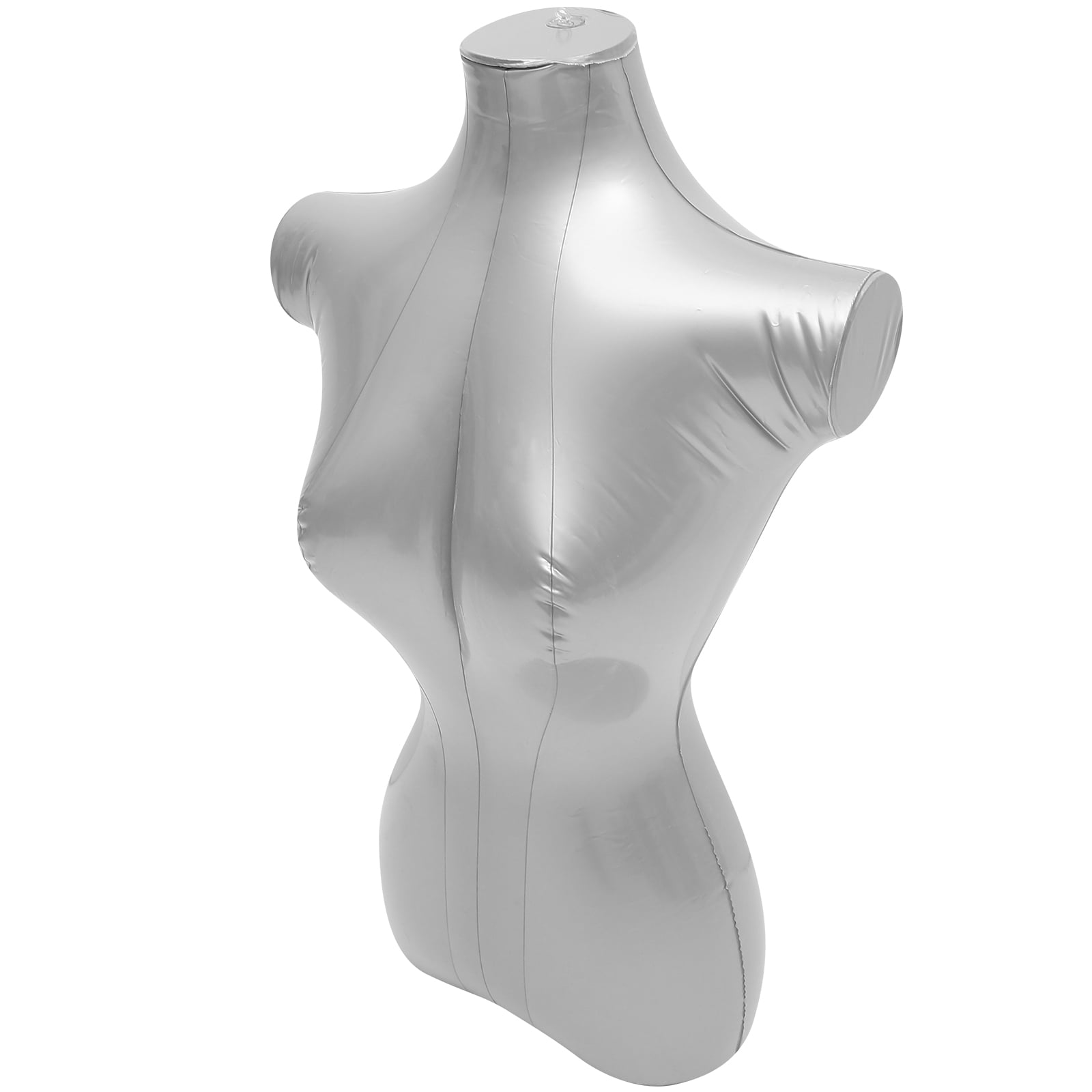 Amosfun Half Body Mannequin Female Silver PVC 1Pcs For Photography ...