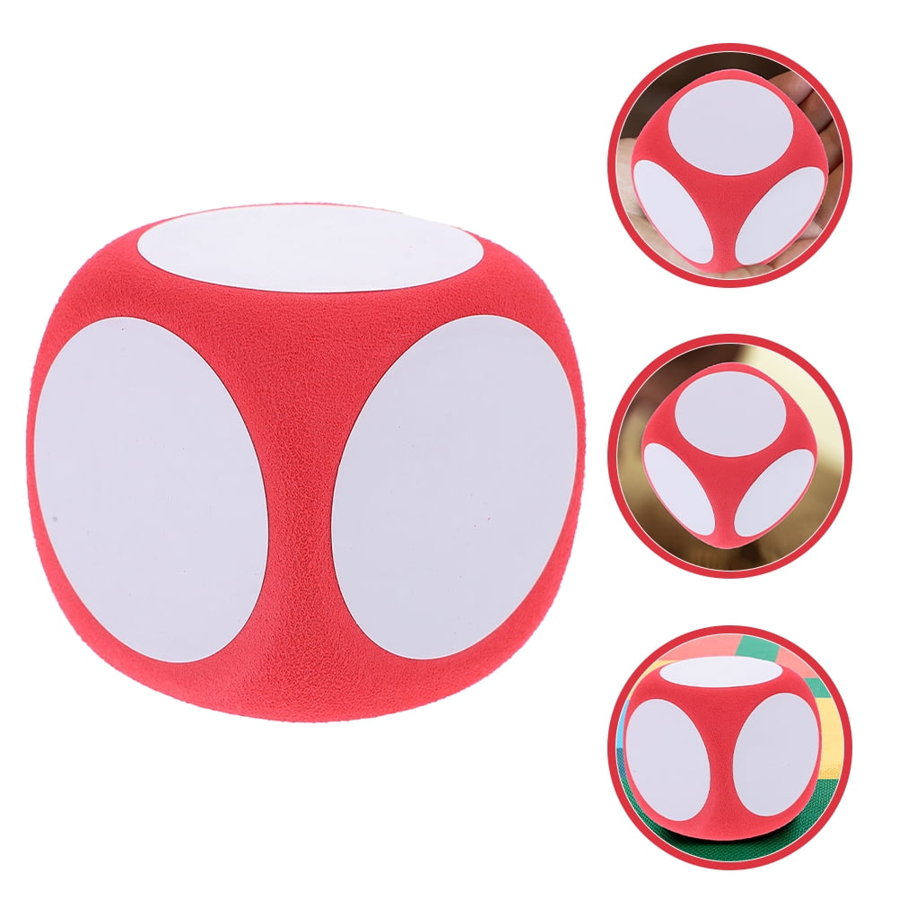 Amosfun Jumbo Foam Dice Set Large Dry Erase Blank Math Cubes for ...