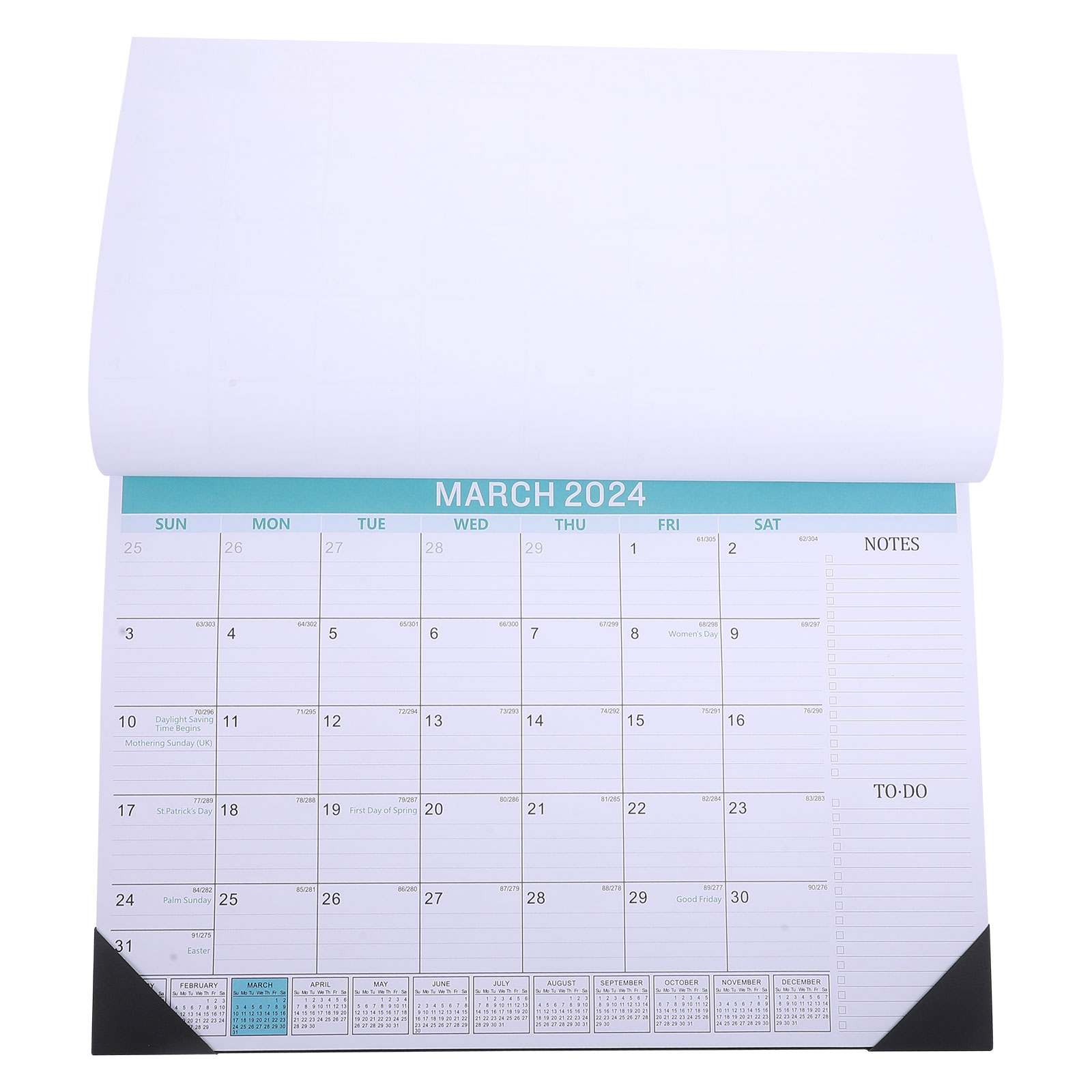 Amosfun Assorted Color 18 Month Wall Calendar 2024 2025 Monthly ...