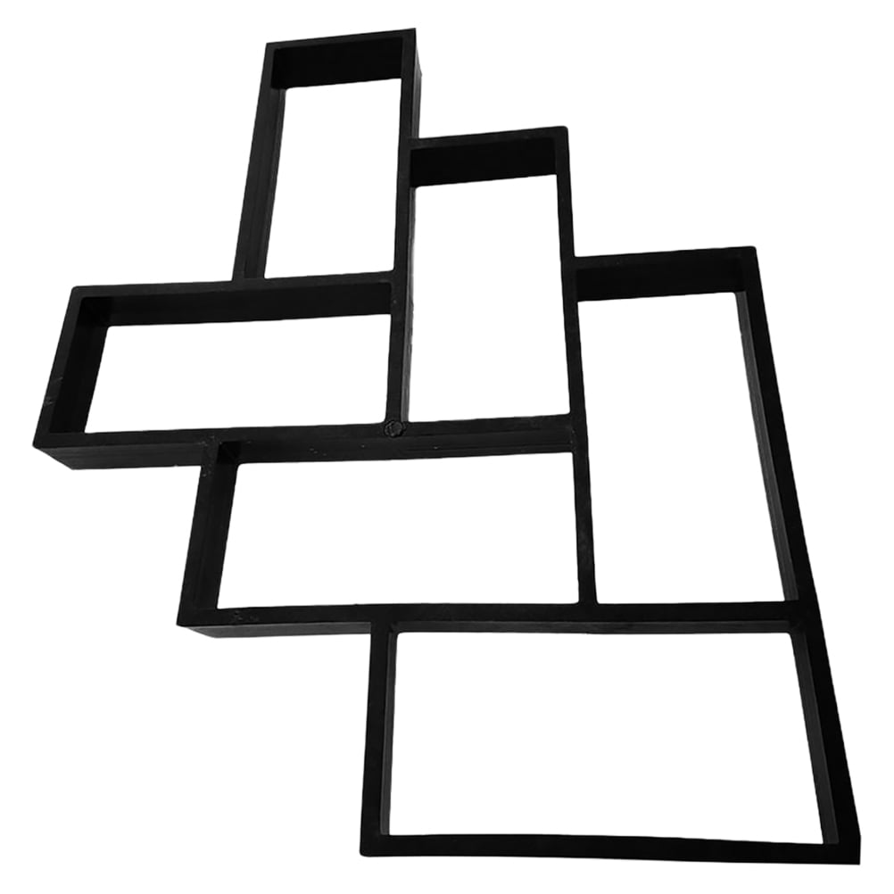 Amosfun Plastic Brick Mold Stepping Stones Mold Black 1Pack for ...