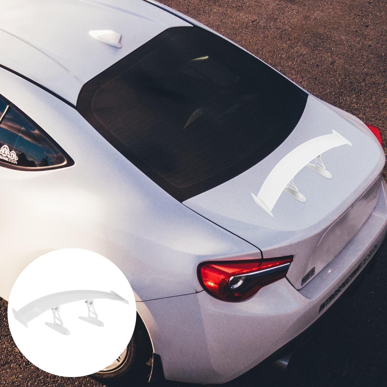 Amosfun Universal Rear Spoiler Vehicle Rear Spoiler ABS Adjustable ...