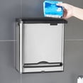 Amosfun Wall Mounted Garbage Container Thickened Material with Lid ...
