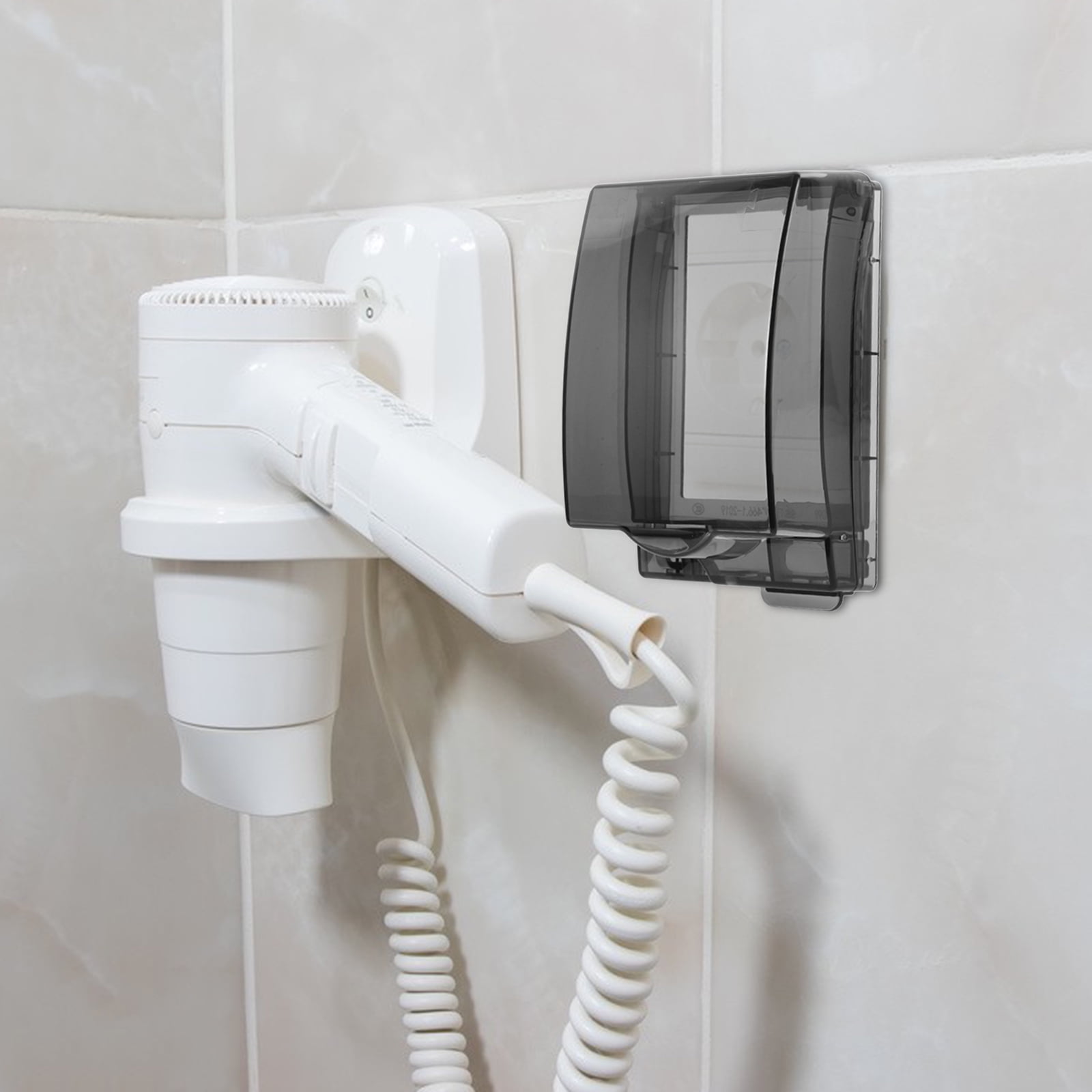 Amosfun Wall Socket Cover Bathroom Outlet Cover PP Splashproof 1Pcs For ...