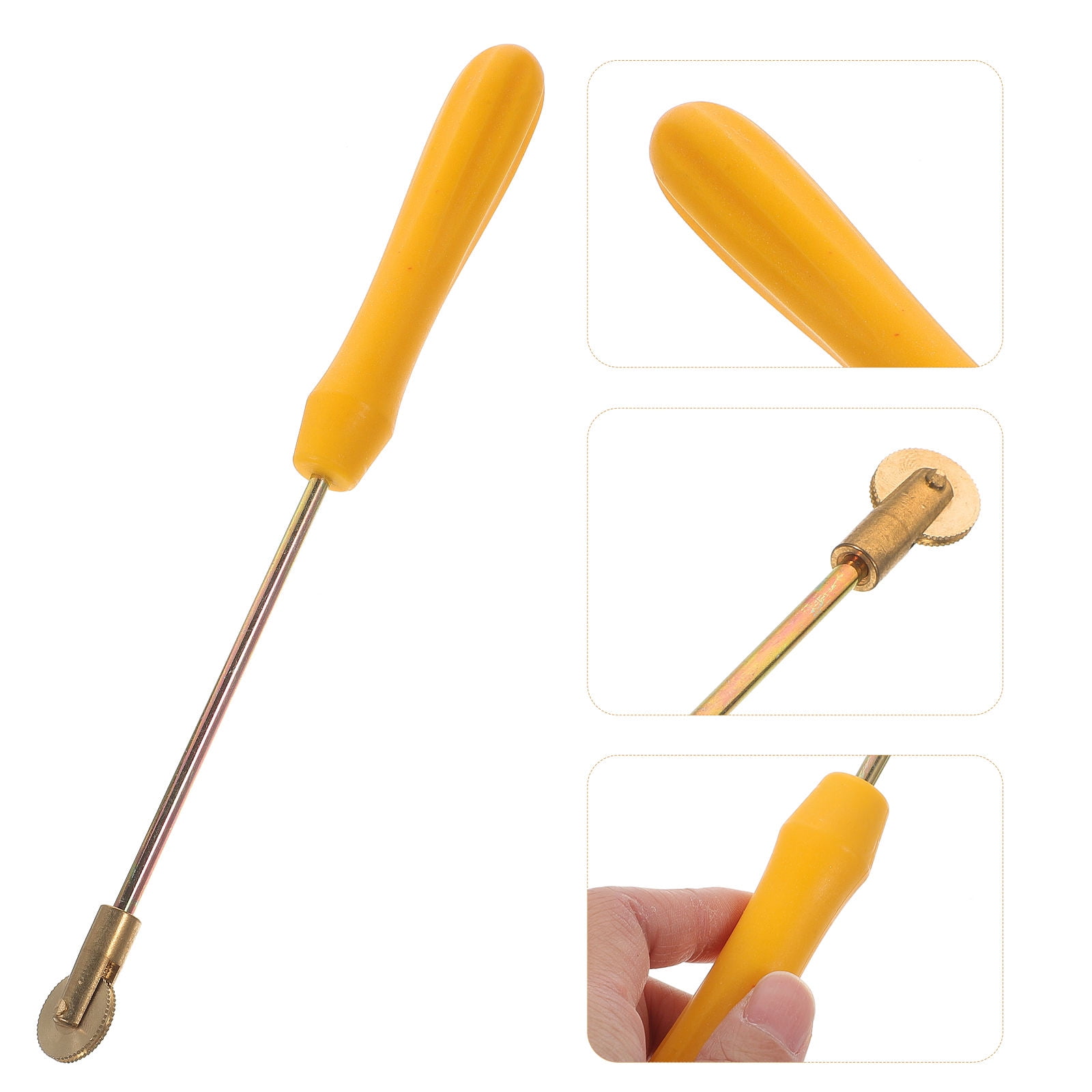 Amosfun Yellow Beekeeping Wire Embedder Roller Tool Durable and Easy to ...