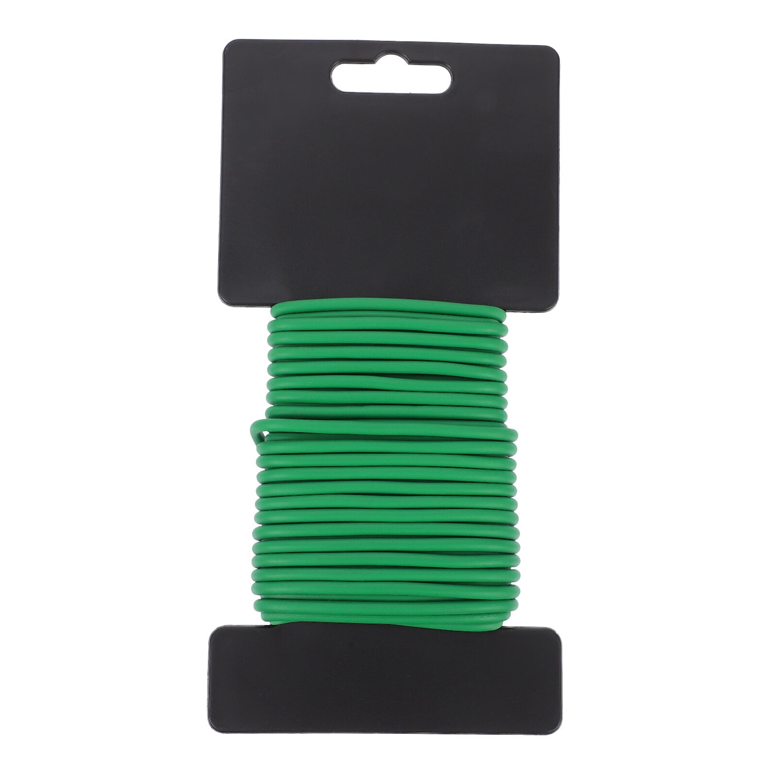 Amosfun Plastic Coated Plant Ties Green Flexible Stem Support Gardening ...