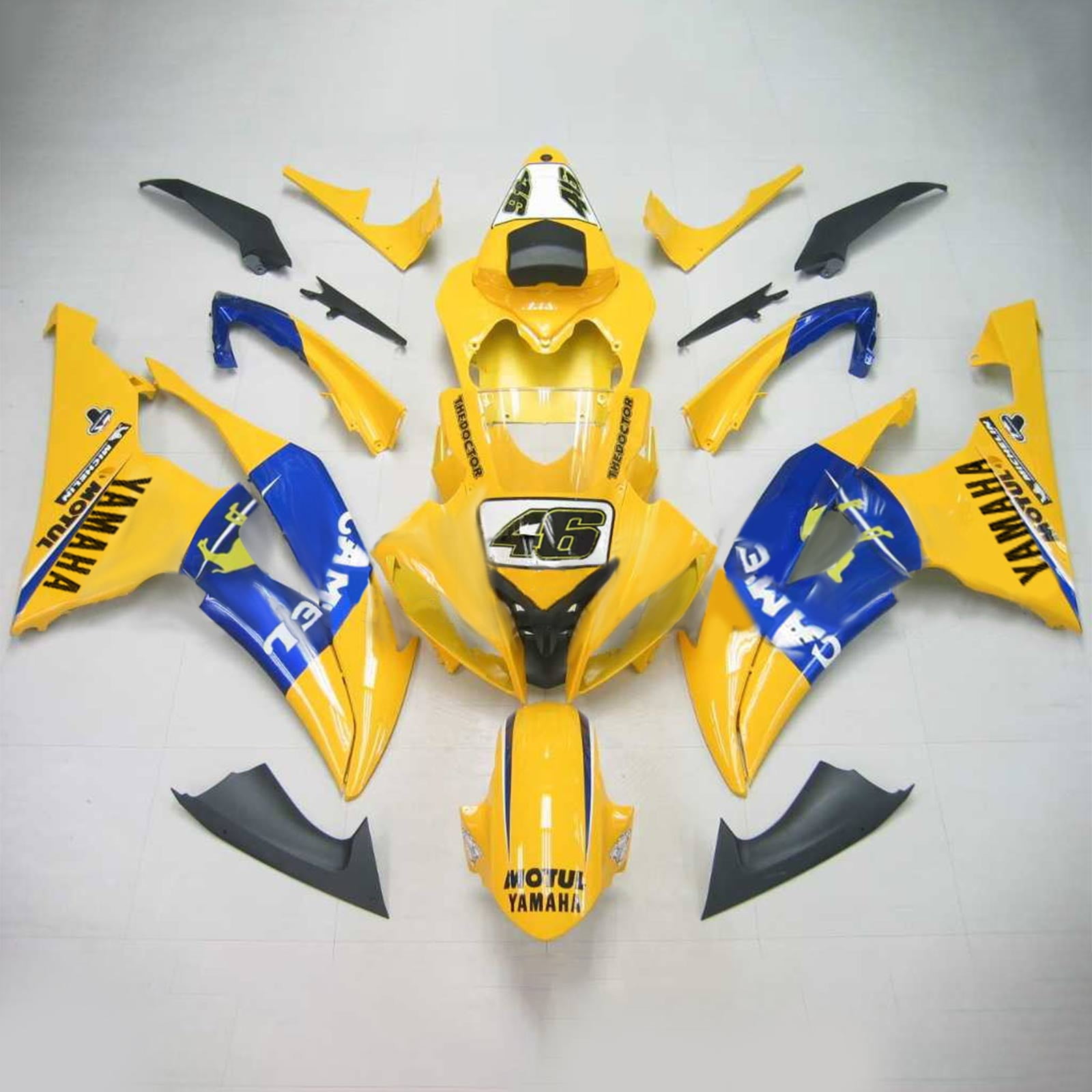 Amotopart Injection Mold Fairing Fit for Yamaha YZF 600 R6 2008-2016 ...