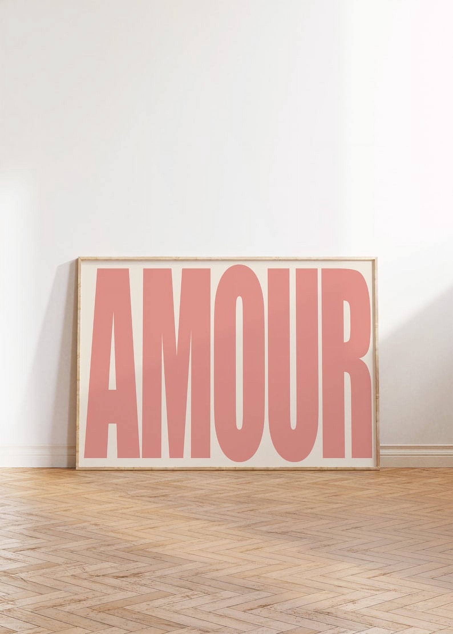 Amour Print, Typography Poster, Trendy Art, Retro French Type Poster ...
