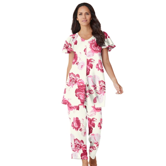 Amoureuse Women's Plus Size The Luxe Satin Pj Set - Walmart.com
