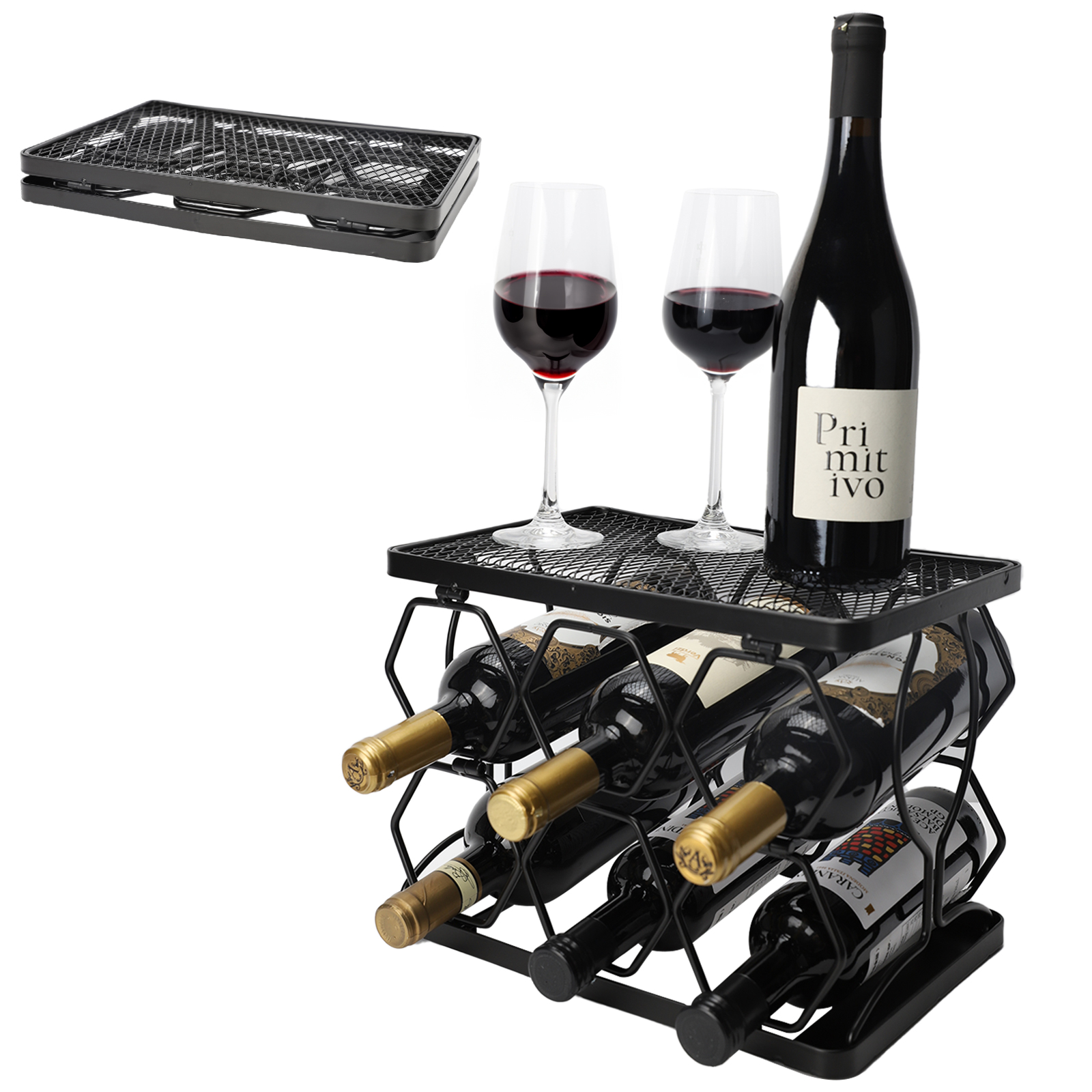 Atlantic Configurable Storage Cart System - Wine Rack for Bottles ...