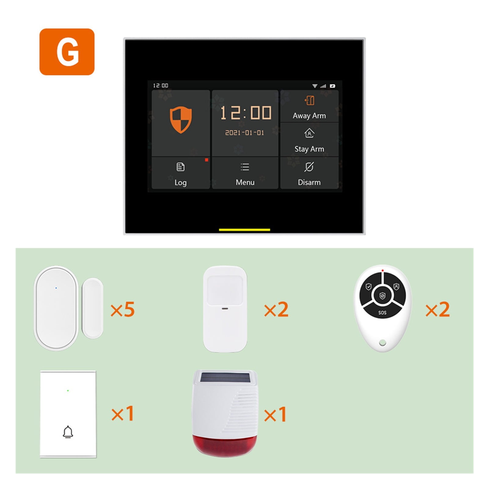 Amp; Smart Life APP WIFI GSM Wireless Home Security Alarm System With ...