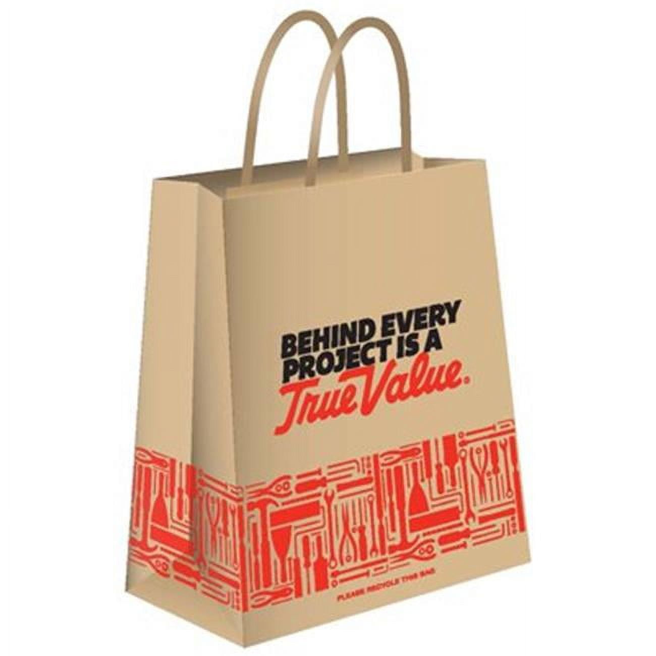 Ampac Mobile Holdings 257351 True Value Large Paper Shopper Bag, Pack ...