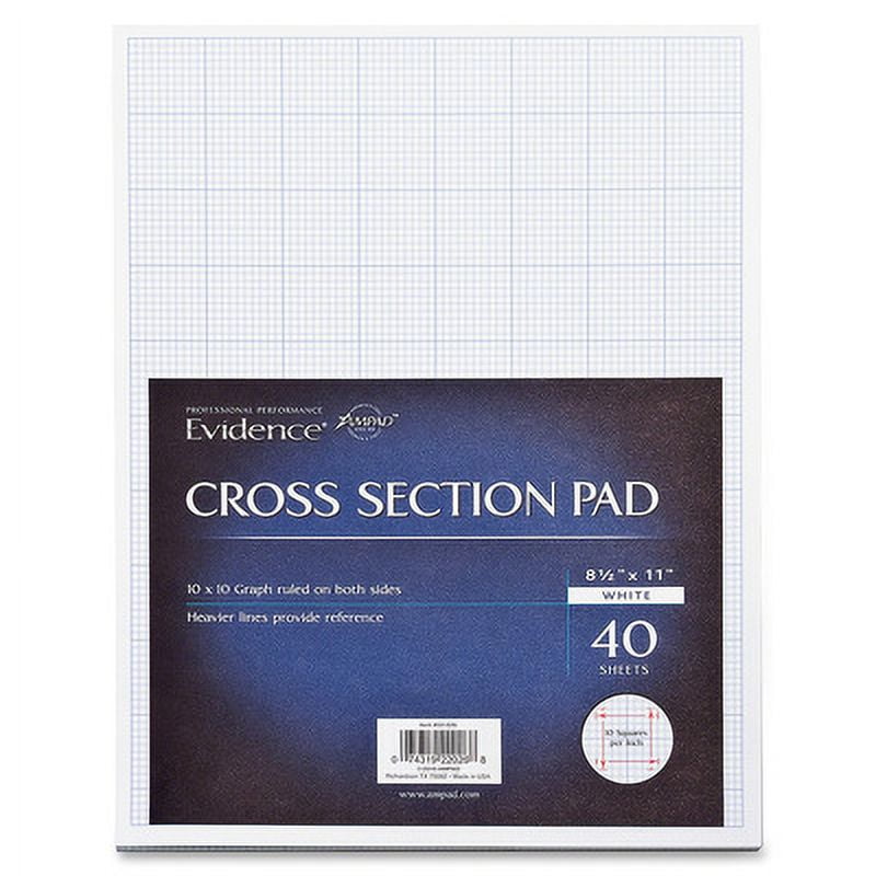 Ampad-1PK Ampad Cross - Section Quadrille Pads - Letter - 40 Sheets ...