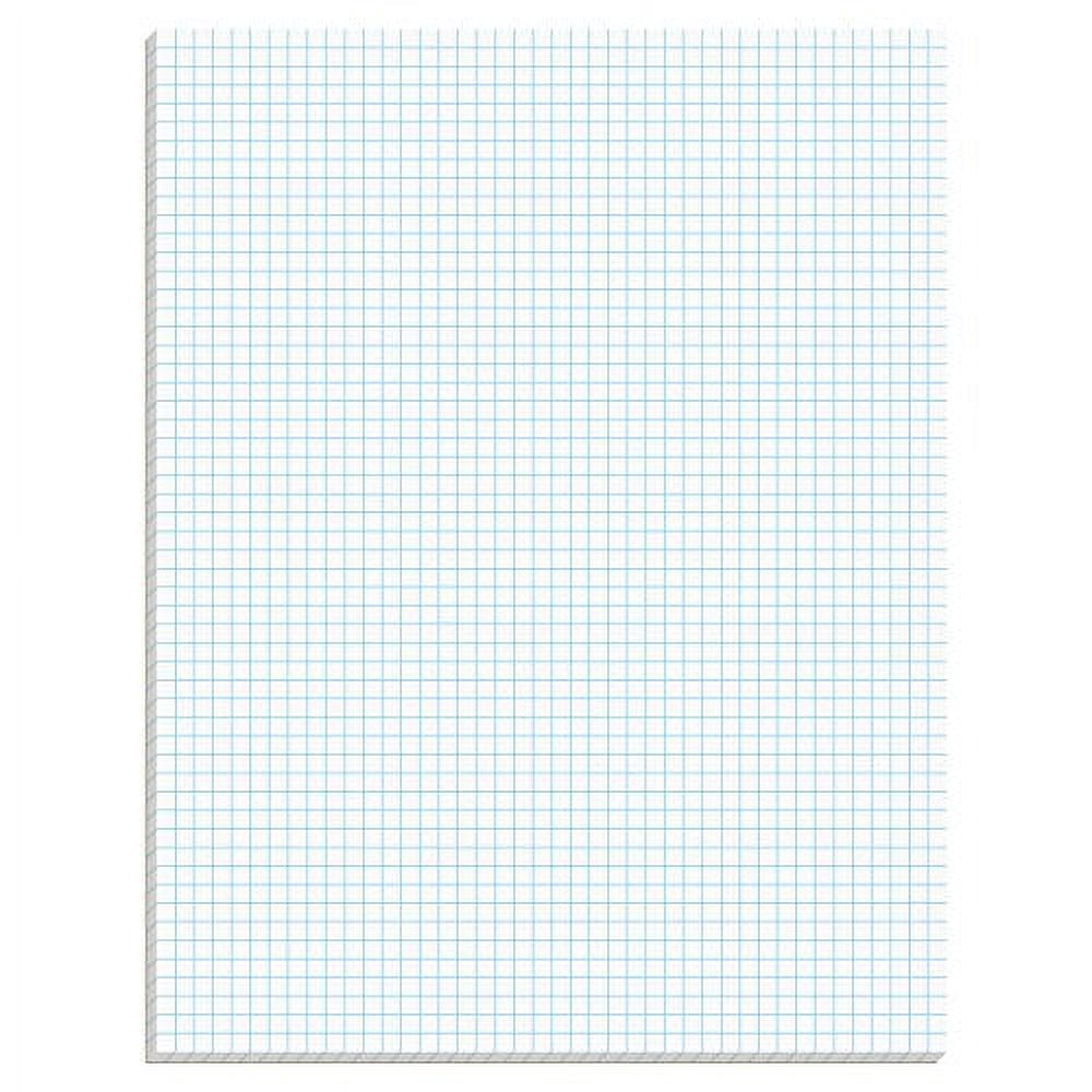 Ampad Efficiency Quadrille Pad, 8-1/2 x 11, White, 5x5, 50 Sheets per ...