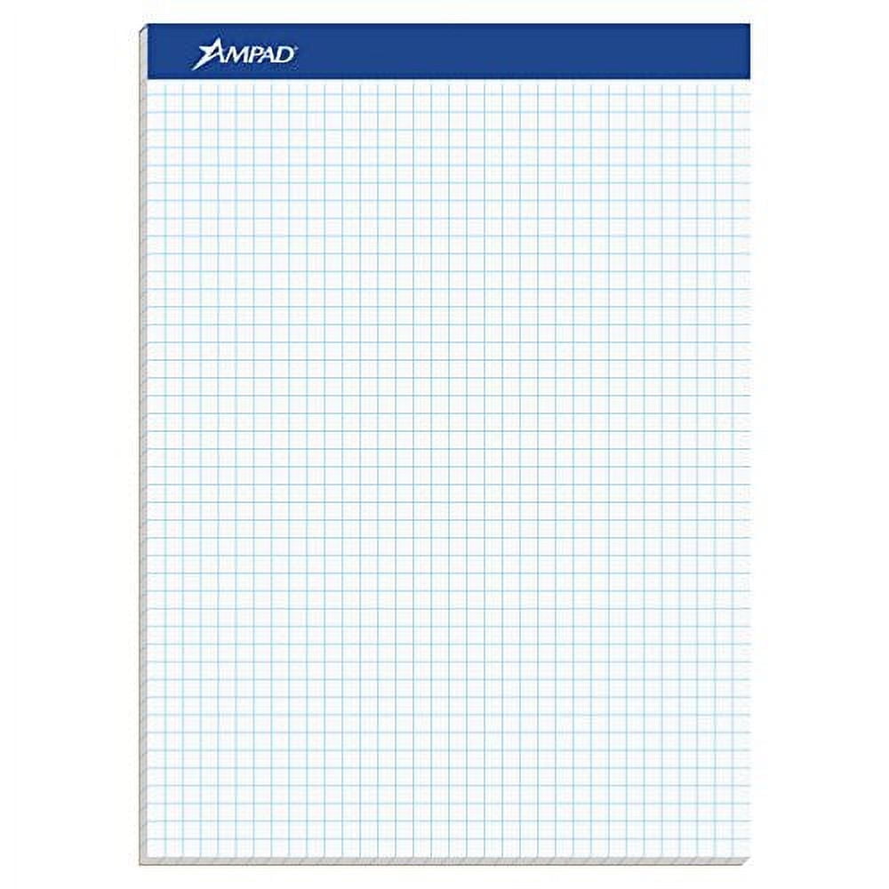 Ampad Evidence Quad Dual-Pad, Quadrille Rule, Letter Size (8.5 x 11.75), White, 100 Sheets per ...