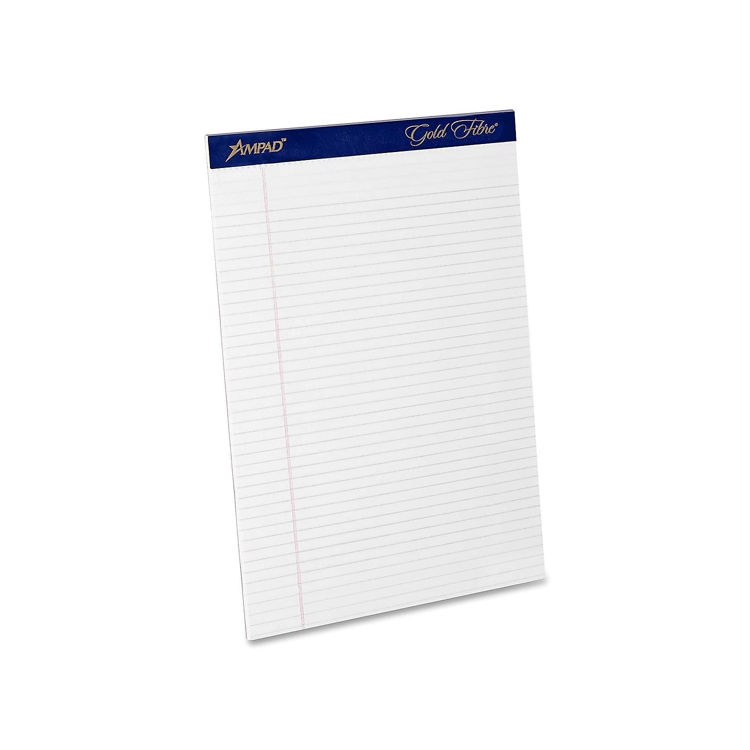 Ampad Gold Fibre Notepads 8.5" x 11.75" Narrow Ruled White 353195 ...