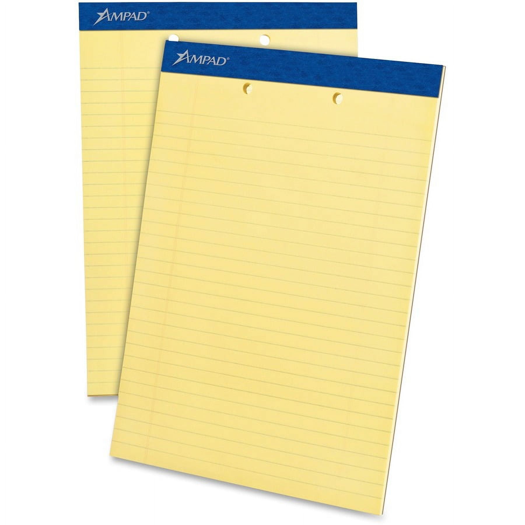 Ampad Perforated Ruled Pads - Letter - 50 Sheets - Stapled - 0.34 ...