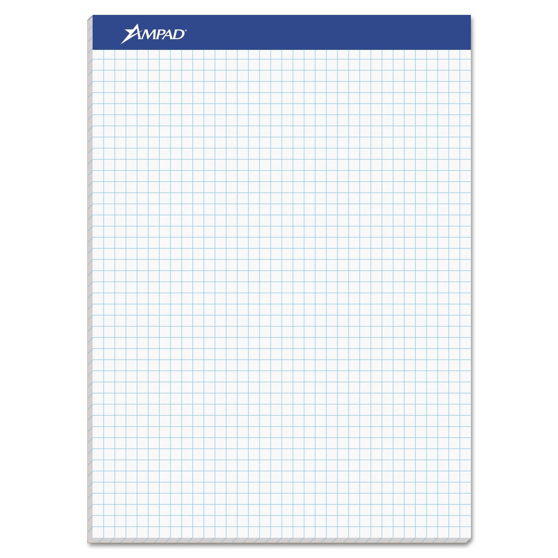 Ampad Quadrille Thick Backing Grid Paper Ruled Pad, 8 1/2 x 11 3/4, 100 ...