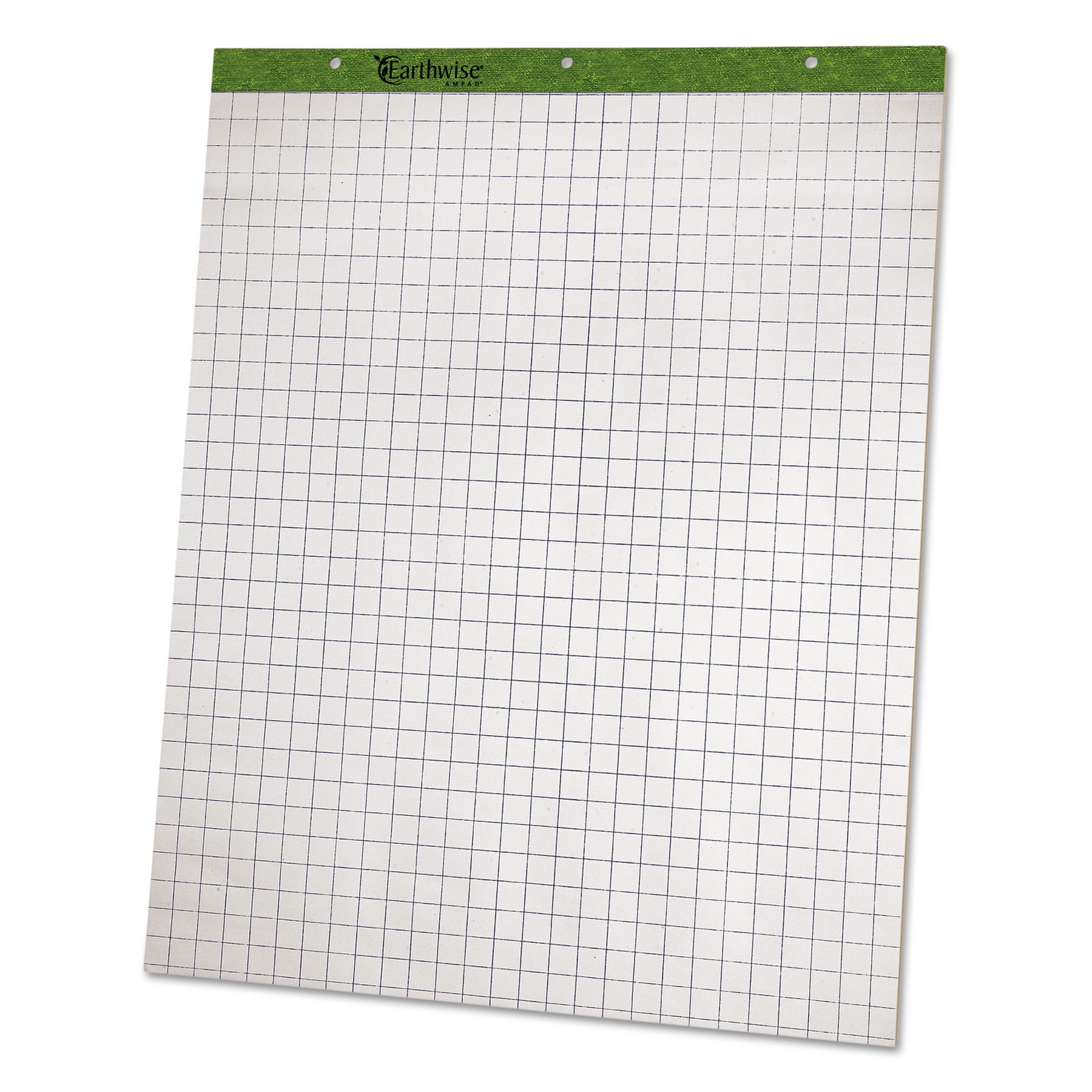Ampad Recycled Paper Easel Pad, 27" x 34 1/2", 1" Grid Ruled, 50 Sheets ...