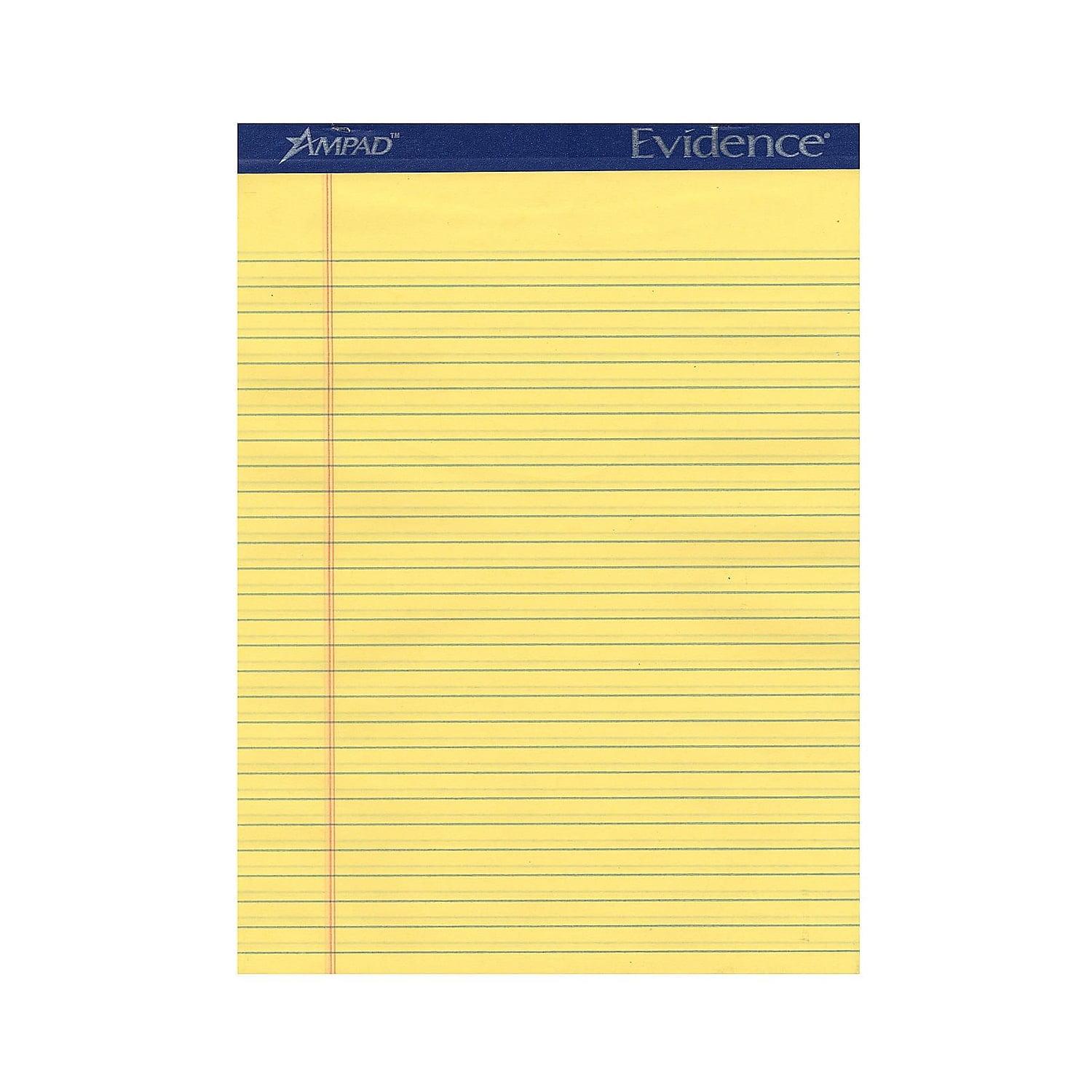 Ampad Ruled Legal Pads Canary 8 1/2 In. X 11 In. [Pack Of 6] 46763-PK6 ...
