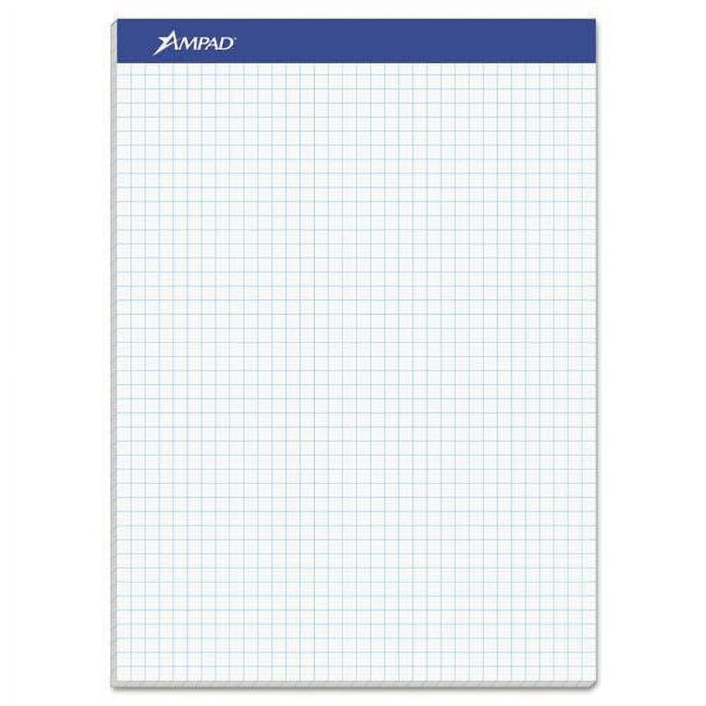 Ampad, TOP20210, Quad-ruled Double Sheet Writing Pads, 1 / Pad ...