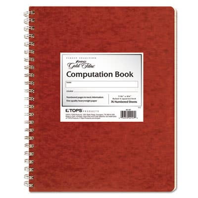 Ampad, TOP22157, Retro Computation Notebook, 1 Each - Walmart.com