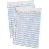 Ampad Heavyweight Data Pads, 3-Hole Punched, 15 lb White Paper, 50 ...