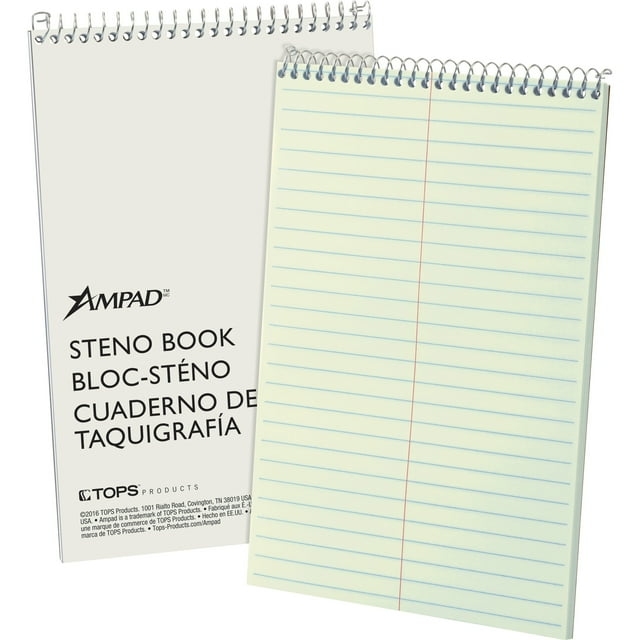 Ampad, TOP25274, Kraft Cover Steno Book, 1 Each - Walmart.com