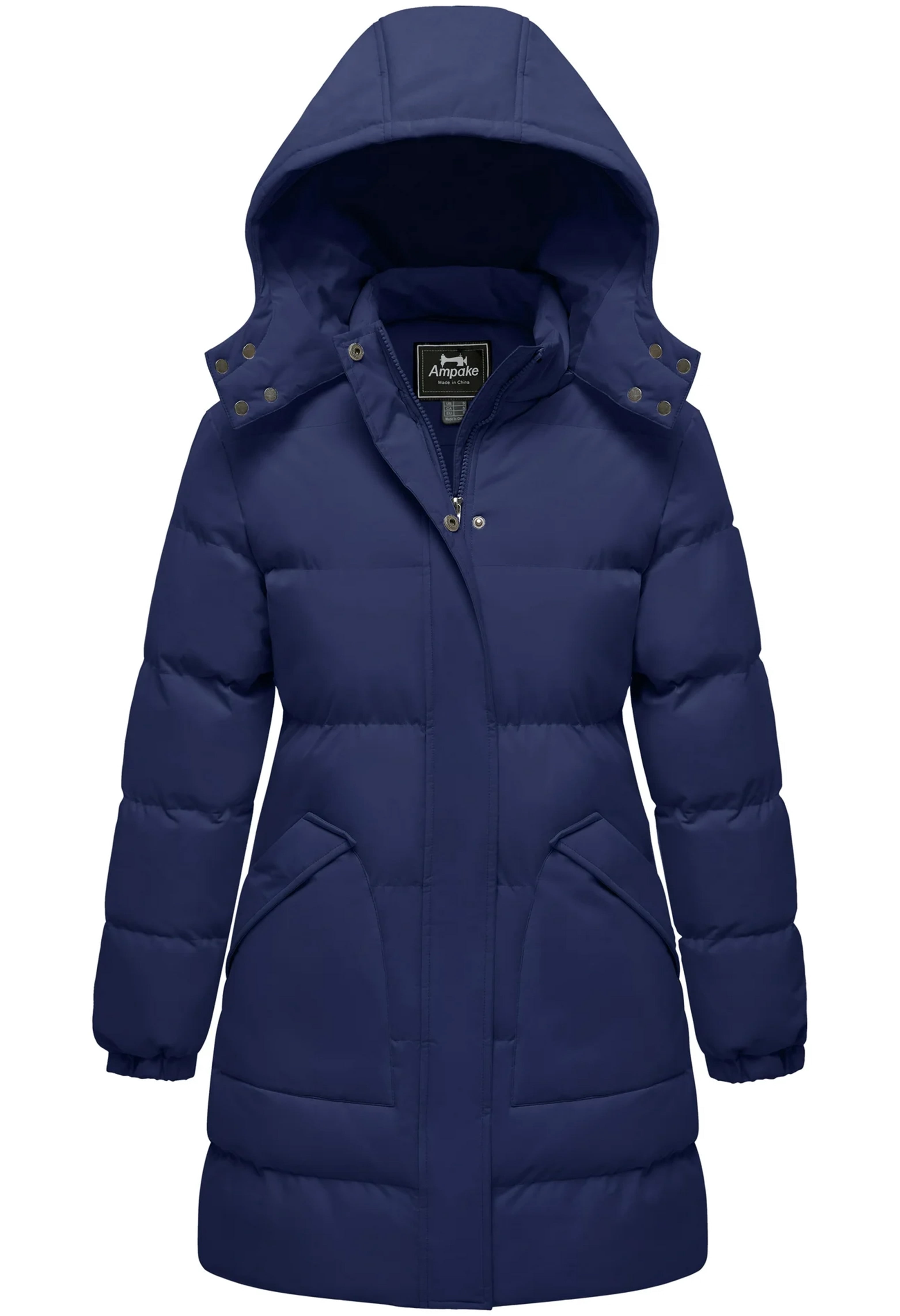 Ampake Women's Winter Puffer Coat Warm Waterproof Jacket Hooded ...