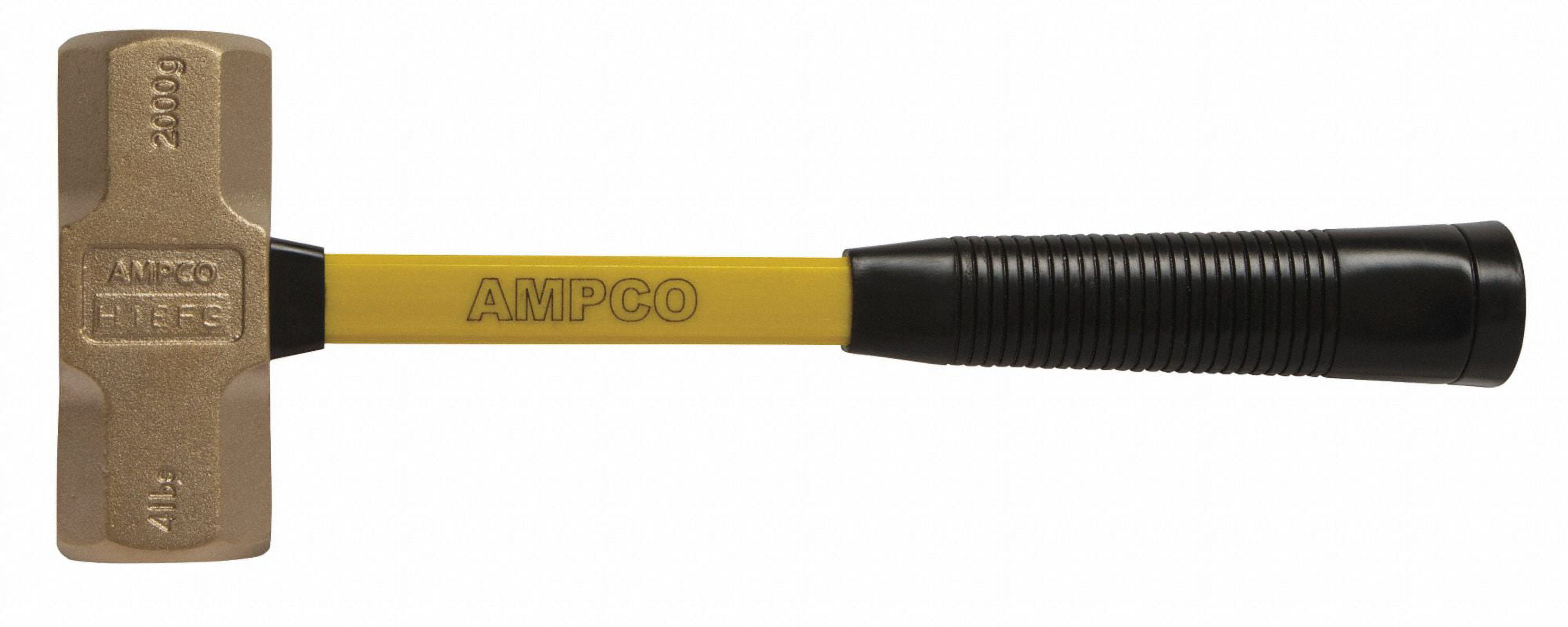Ampco Safety Tools Blacksmith Hammer,4 lb.,14" L,Fiberglass H-18FG ...