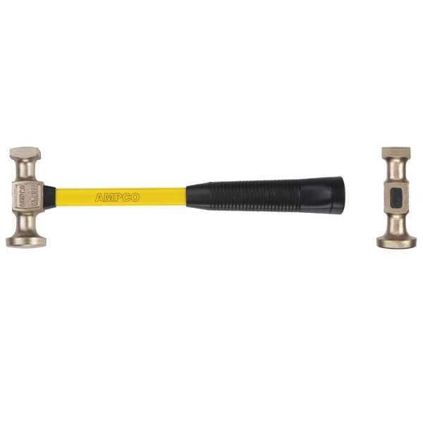 Ampco Safety Tools Sheet Metal Hammer,1 lb.,14" Overall L H-30FG ...
