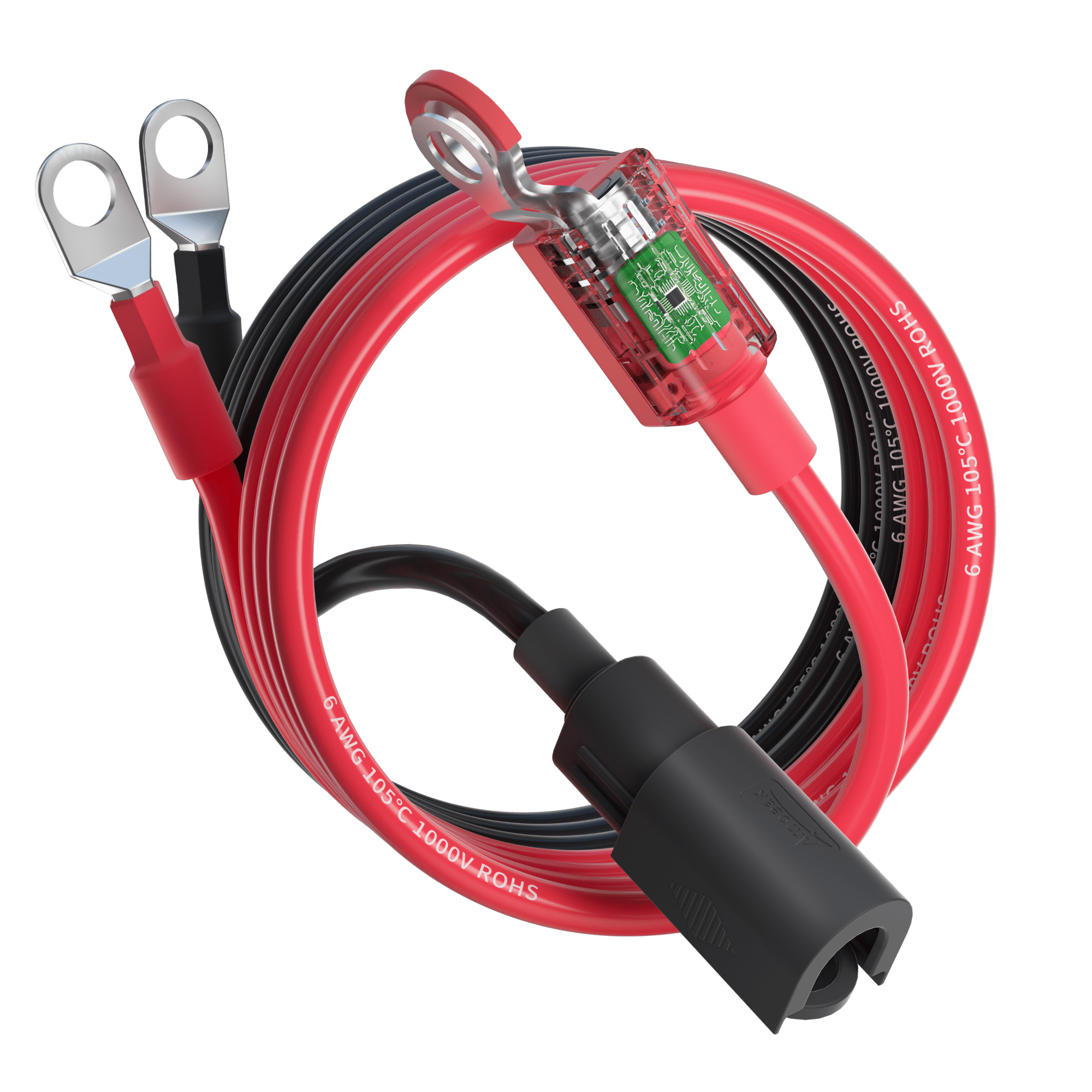 Ampeak 6 AWG 3FT Battery inverter cables, 3/8" M10, Power Inverter Wire ...