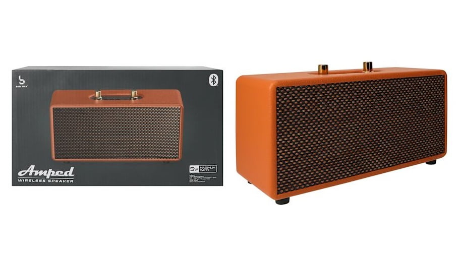 Amped Bass Jaxx Wireless Bluetooth Speaker With 5W Maximum Bass - 9.8in ...
