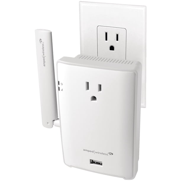 Amped Wireless REC22P High-Power Plug-In AC1200 Wi-Fi Range Extender ...