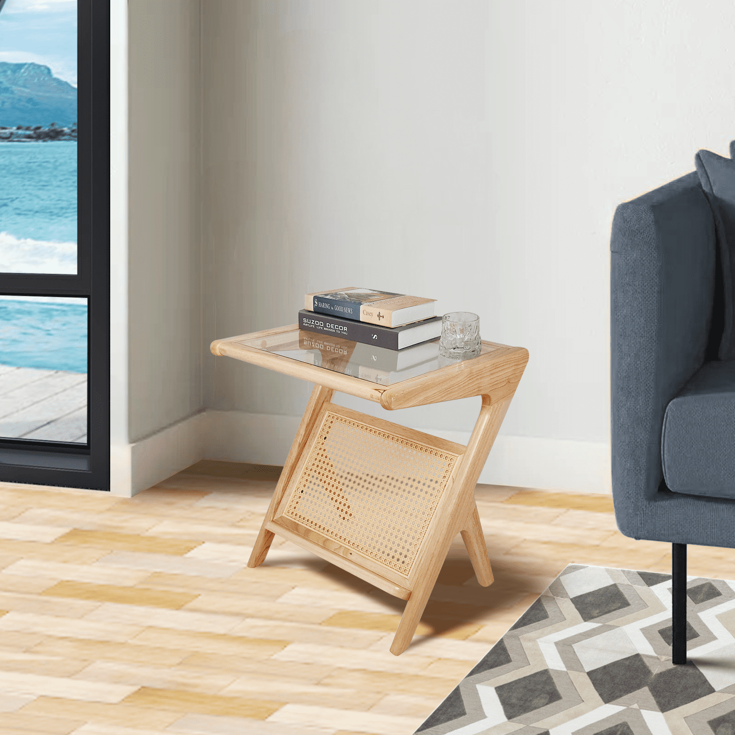 AmpelioDécor Z-Shaped Special Design End table, For Living Room ...