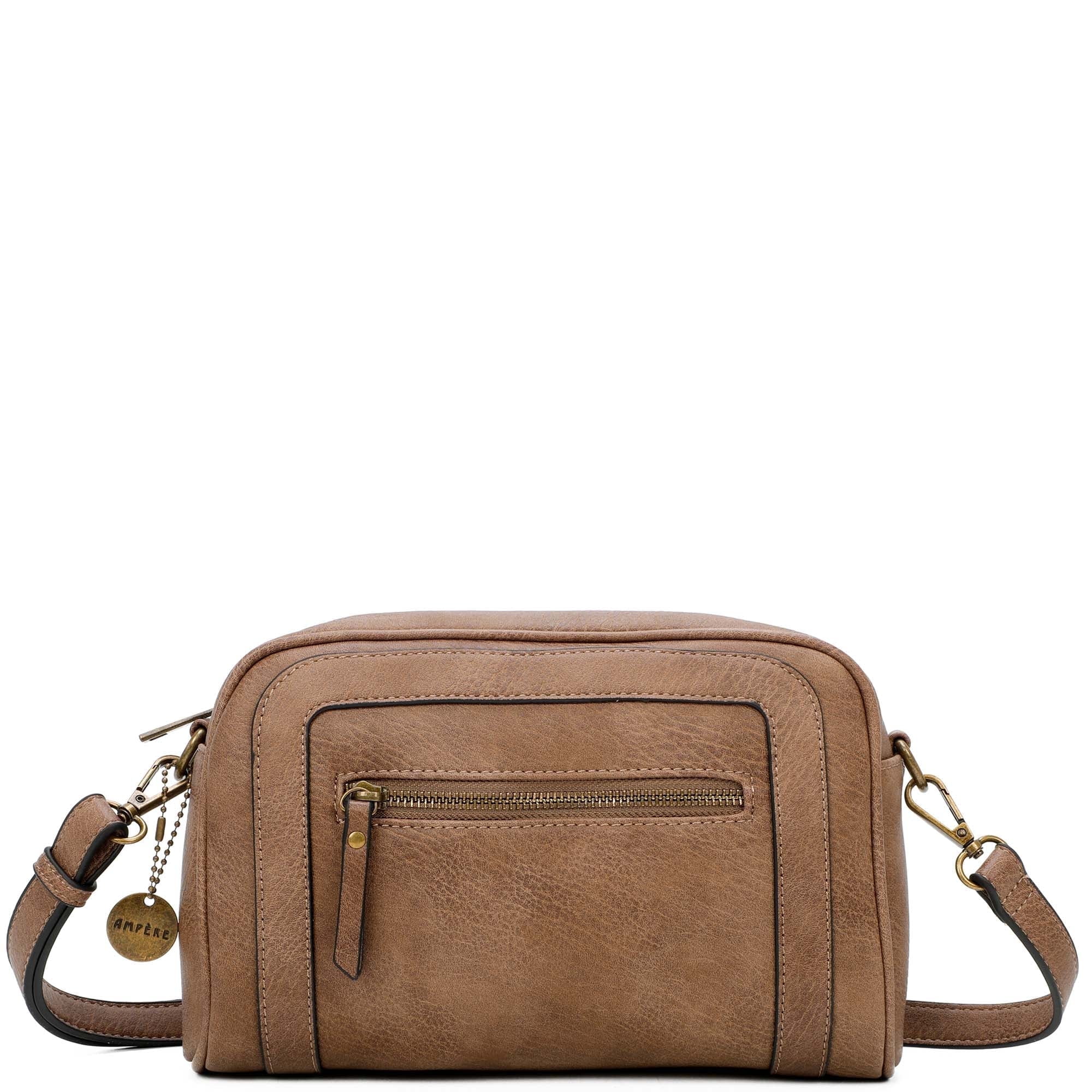 Ampere Creations Aime Crossbody - Shiitake Brown - Walmart.com